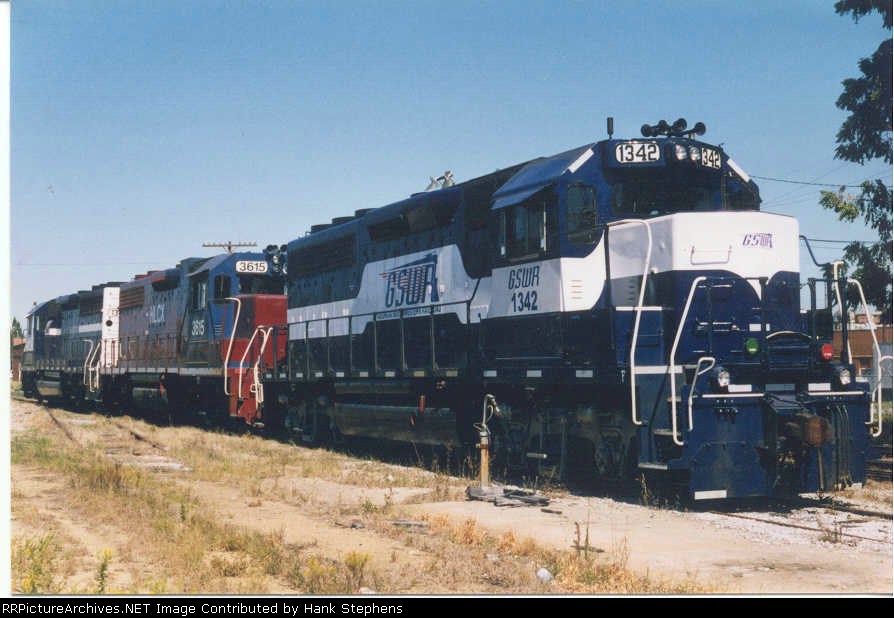 GSWR 1342 rests at Columbus Georgia between runs to Albany and Bainbridge.